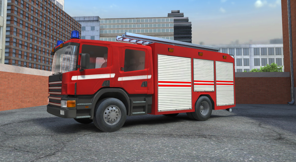 Fire brigade - 3D scene - Mozaik Digital Education and Learning