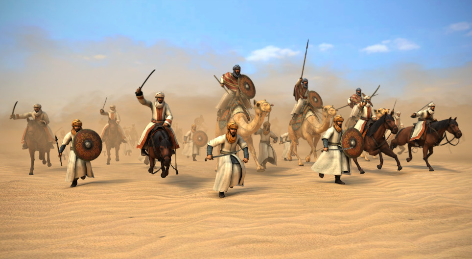 Arab warrior (6th century) - 3D scene - Mozaik Digital Education and ...