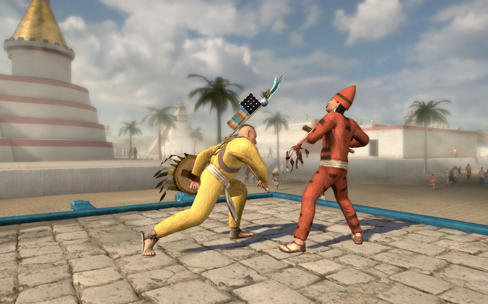 Aztec warriors (15th century) - 3D scene - Mozaik Digital Education and ...