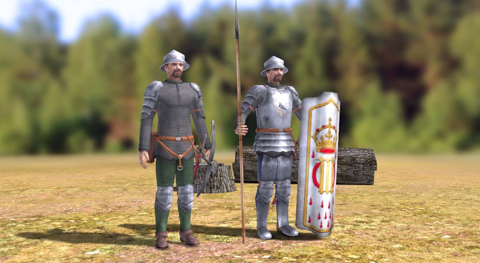 Hungarian army in the 15th century (infantry) - 3D scene - Mozaik ...