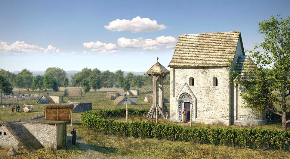 Medieval farmhouse - 3D scene - Mozaik Digital Education and Learning