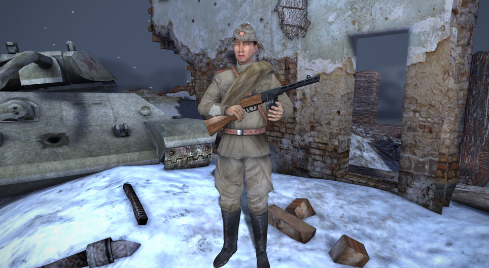 Soviet soldier (World War II) - 3D scene - Mozaik Digital Education and ...
