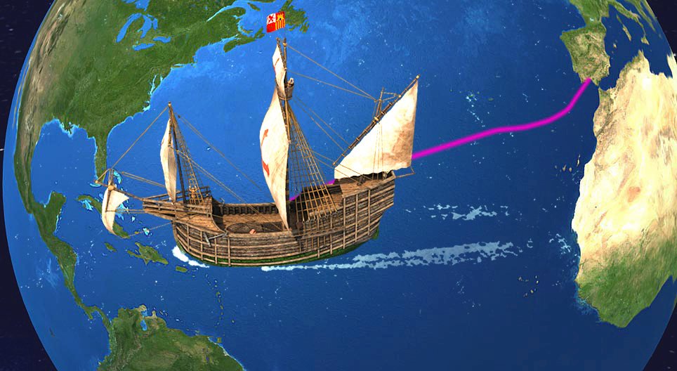 Geographical discoveries (15th-17th century) - 3D scene - Mozaik ...