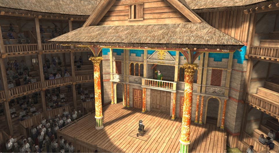 Globe Theatre (London, 17th century) - 3D scene - Mozaik Digital ...