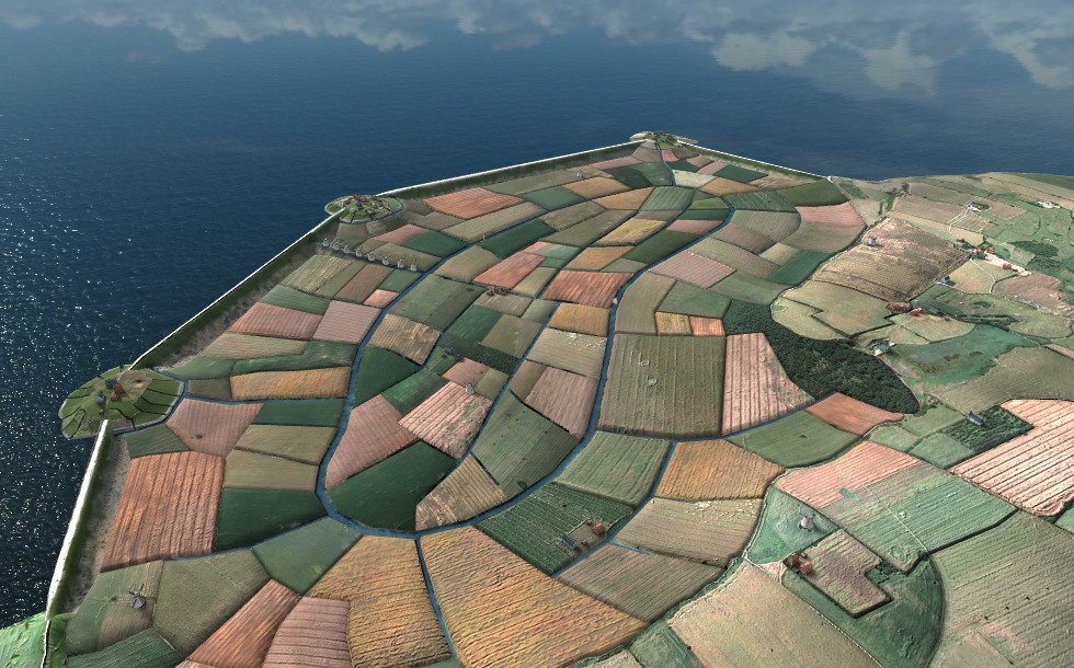 Land reclamation in the Netherlands, 17th century - 3D scene - Mozaik ...