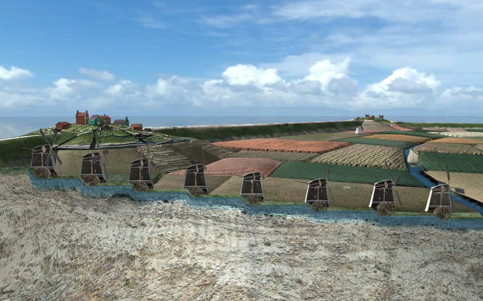 Land reclamation in the Netherlands, 17th century - 3D scene - Mozaik ...