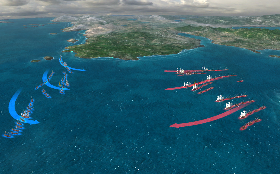 Battle of Lepanto (1571) - 3D scene - Mozaik Digital Education and Learning