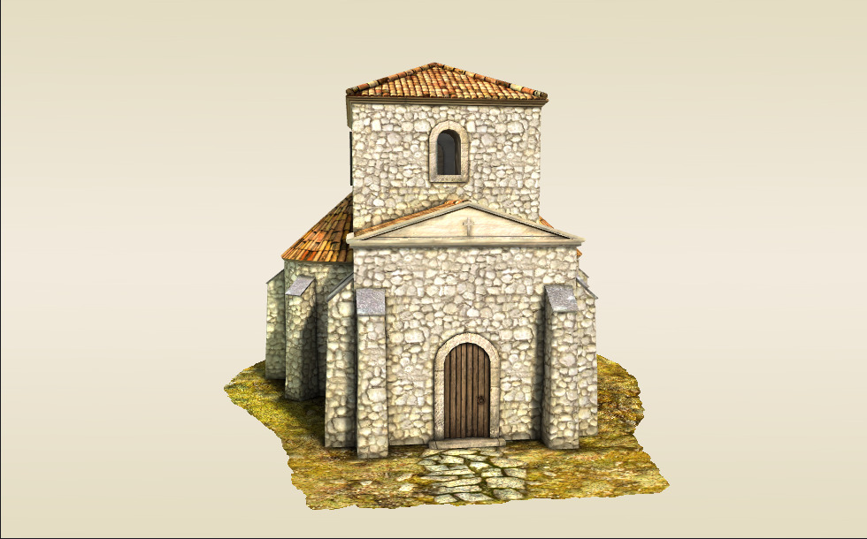 Early Christian Necropolis, Cella trichora (Pécs, Hungary) - 3D scene ...