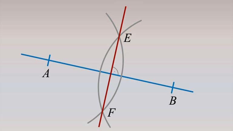 Constructing the perpendicular bisector of a line segment - video ...