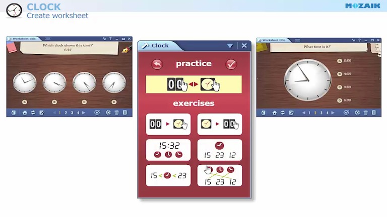 Clock worksheet tutorial - video - Mozaik Digital Education and Learning