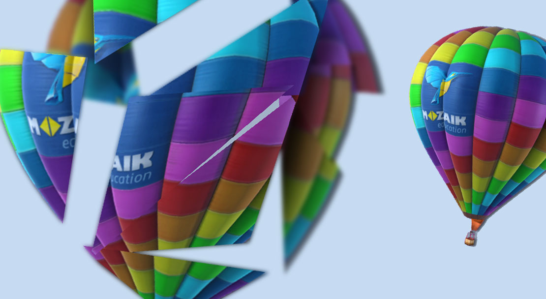 Juego de rotación 3D - Educación digital y aprendizaje Mozaik