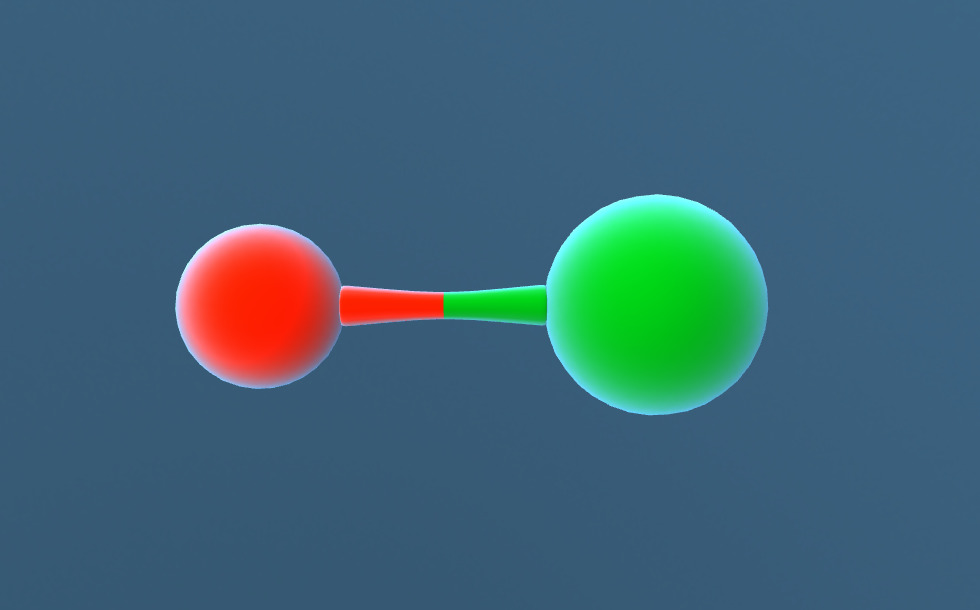 Ion hipoclorito (OCl⁻) - escena en 3D - Educación digital y aprendizaje ...