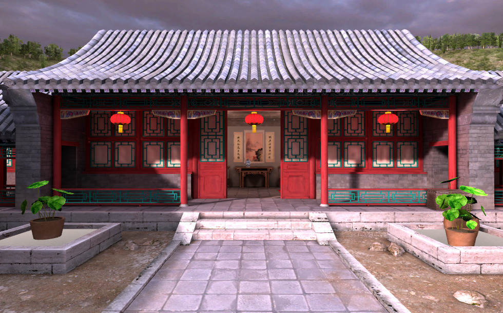 Casa china tradicional - escena en 3D - Educación digital y aprendizaje ...