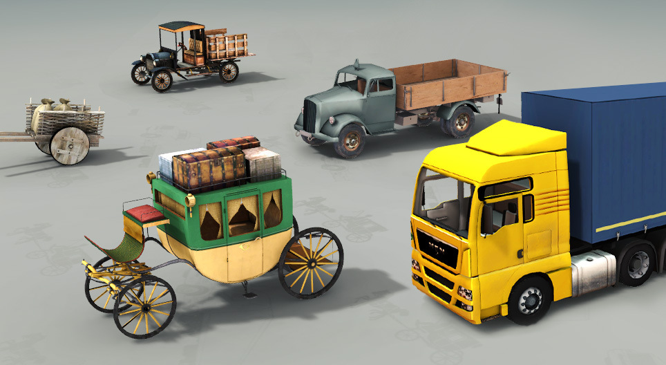 The development of freight transport - 3D scene - Mozaik Digital ...