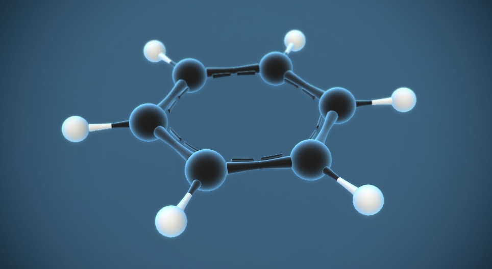 Molecule exercise VII (Organic nitrogen compounds) - 3D scene - Mozaik ...