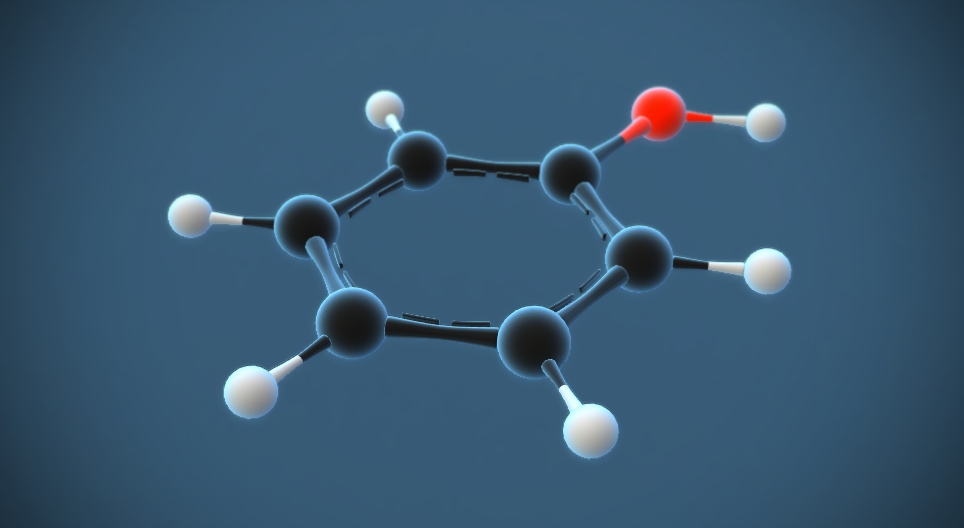 Styrene (vinyl benzene) (C₈H₈) - 3D scene - Mozaik Digital Education ...