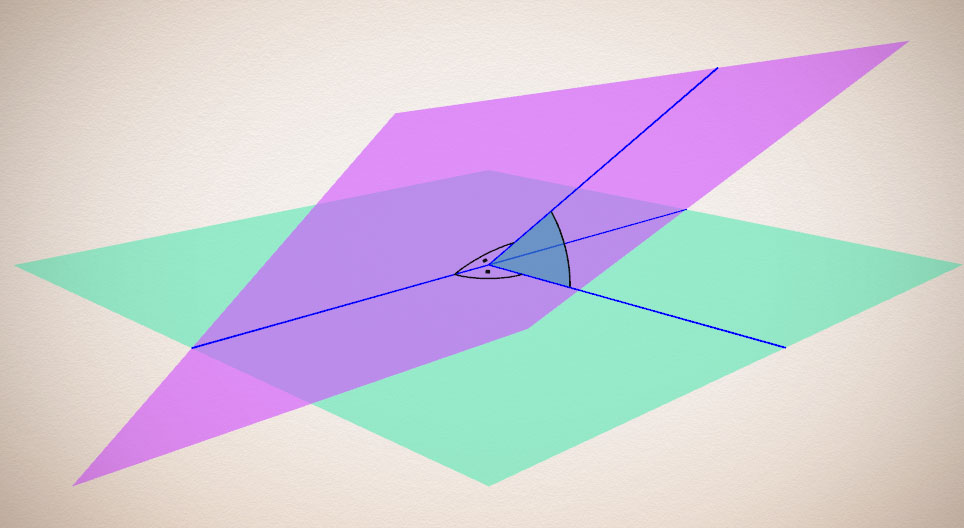 Angle Of Inclination Of Lines And Planes 3d Scene Mozaik Digital