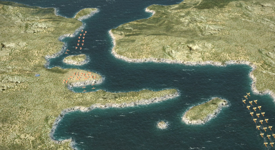 Battle of Salamis (480 BC) - 3D scene - Mozaik Digital Education and ...