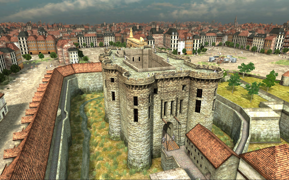 Bastille (Paris, 18th century) - صحنه سه‌بعدی - آموزش ویادگیری دیجیتالی ...