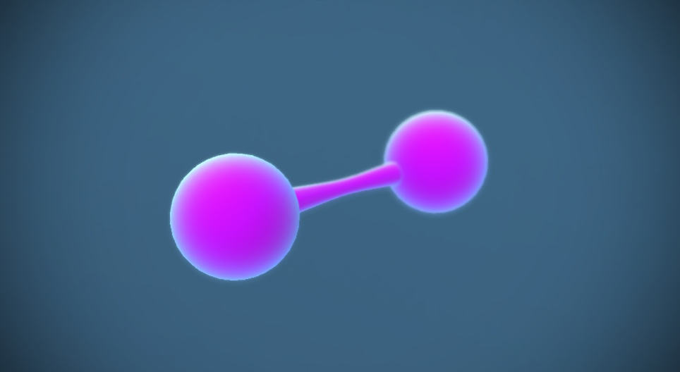 Diiode (I₂) - scène 3D - Enseignement et apprentissage numériques Mozaik