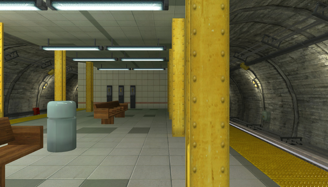 Métro - scène 3D - Enseignement et apprentissage numériques Mozaik