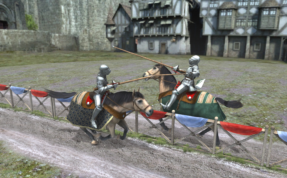 Chevalier médiéval - scène 3D - Enseignement et apprentissage ...