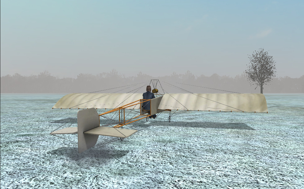 Avion motorisé (János Adorján, 1910) - scène 3D - Enseignement et ...