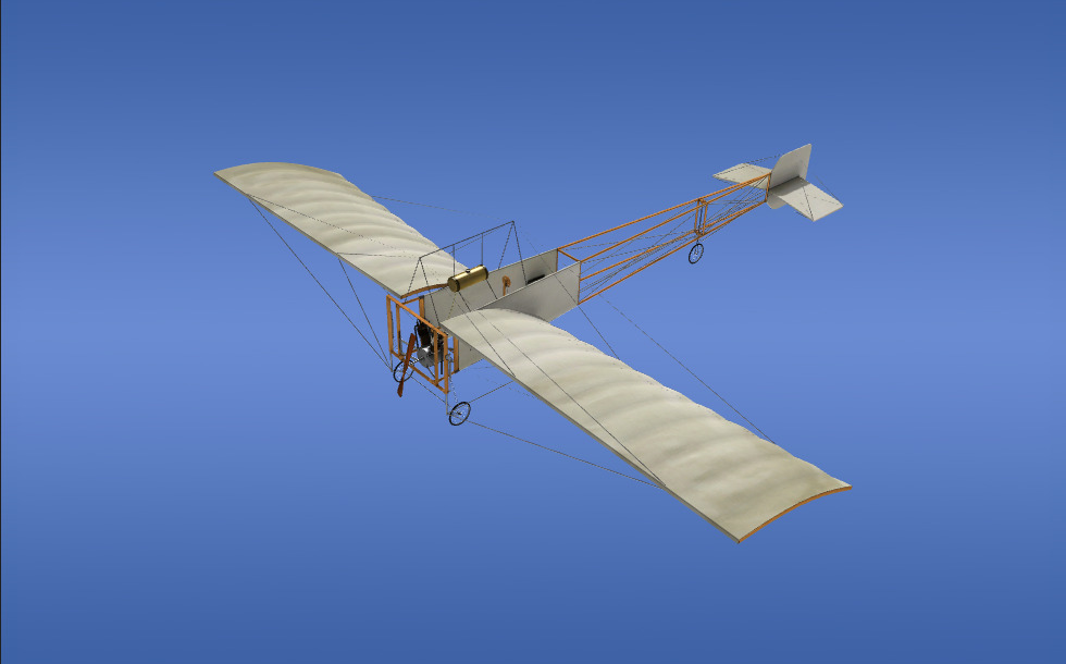 Avion motorisé (János Adorján, 1910) - scène 3D - Enseignement et ...