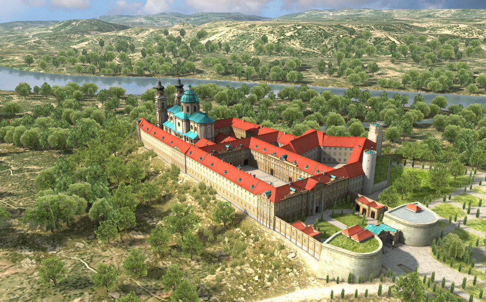 L'abbaye de Melk (Autriche) - scène 3D - Enseignement et apprentissage ...