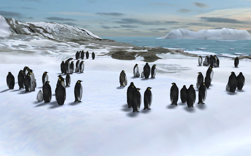 Carski pingvin - 3D scene - Mozaik digitalno obrazovanje i učenje