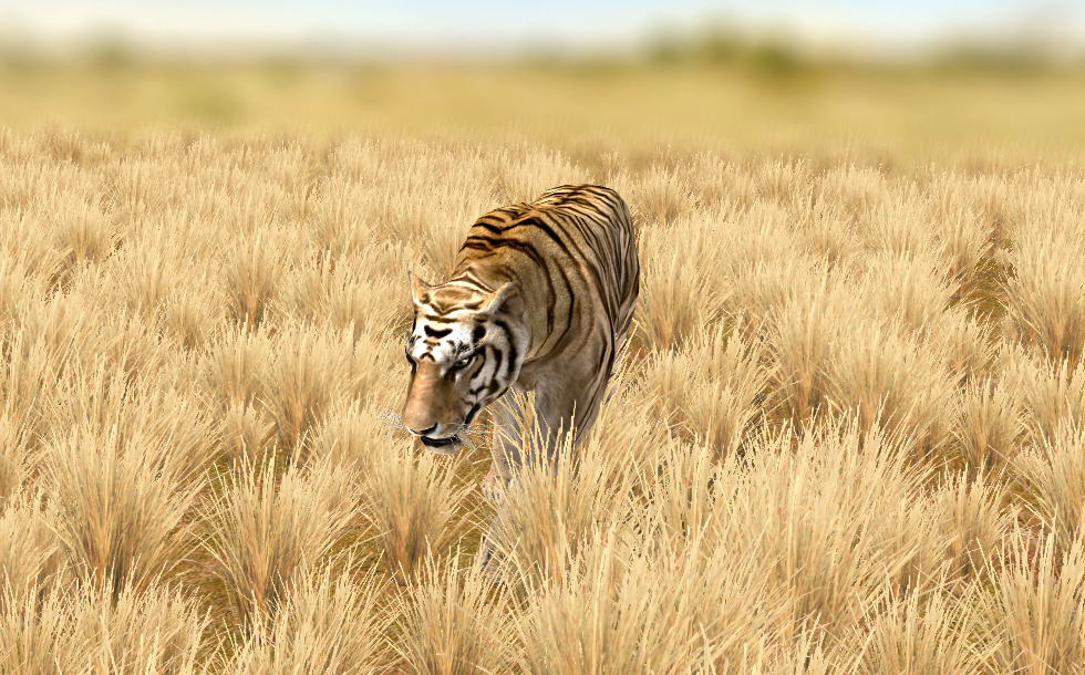 Sabljozubi tigar - 3D scene - Mozaik digitalno obrazovanje i učenje