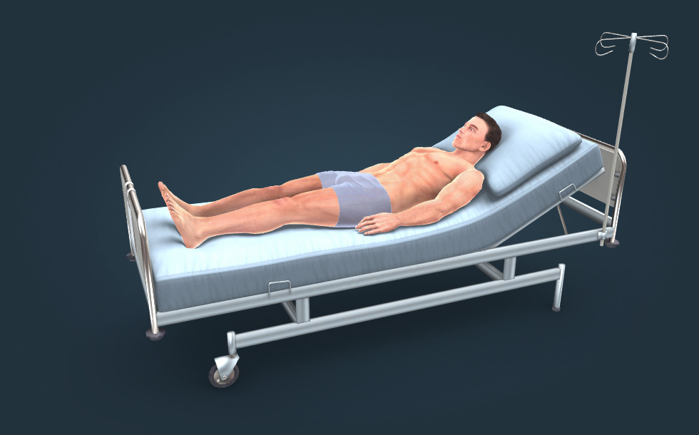 Tromboza dubokih vena i plućna embolija - 3D scene - Mozaik digitalno ...