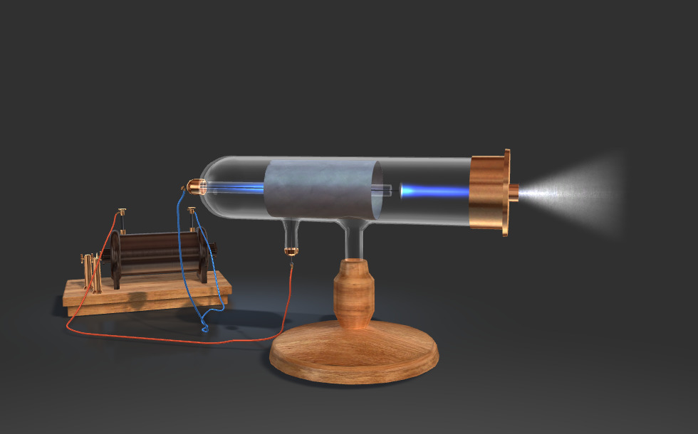 Uloga katodne zračne cijevi u otkrivanju elektrona - 3D scene - Mozaik ...