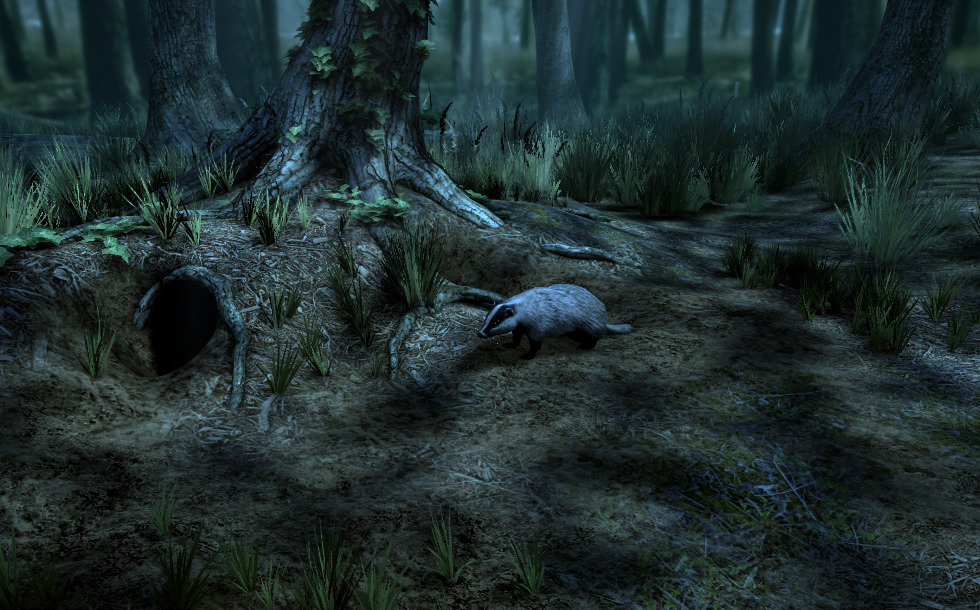 Európai borz - 3D-modell - Mozaik digitális oktatás és tanulás