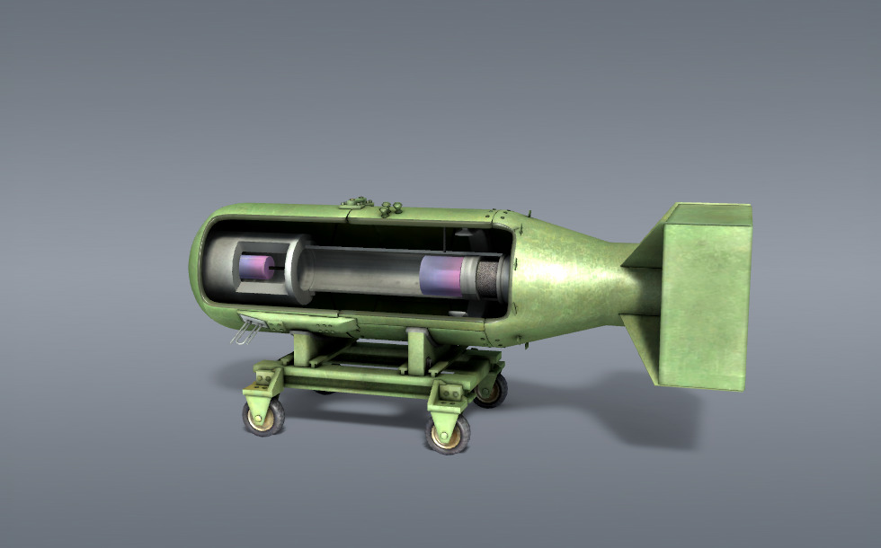 Atombomba (1945) - 3D-modell - Mozaik digitális oktatás és tanulás