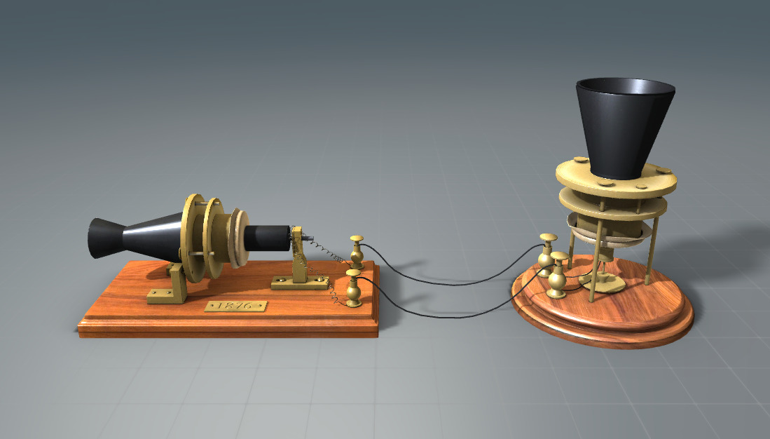 Telefono (Alexander Graham Bell) - scena 3D - Insegnamento e ...