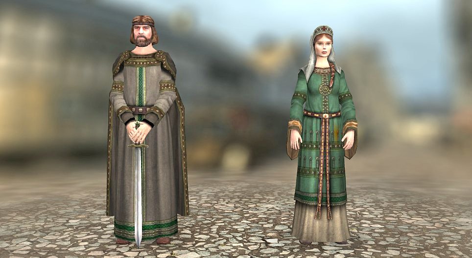 L’abbigliamento dei barbari (V secolo) - scena 3D - Insegnamento e ...