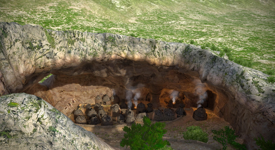 Village of Tiscali (Sardinia, first millennium BC) - 3Dシーン - Mozaikデジタル ...