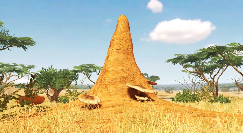 Termite mound - 3D 애니메이션 - Mozaik 디지털 교육과 공부