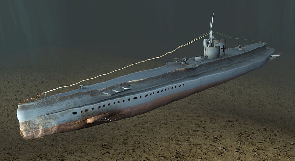 SM U-35 잠수함 (독일, 1912년) - 3D 애니메이션 - Mozaik 디지털 교육과 공부