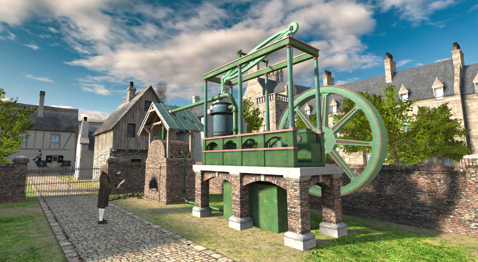 Džeimso Vato garo variklis (XVIII a.) - 3D vaizdas - „Mozaik ...
