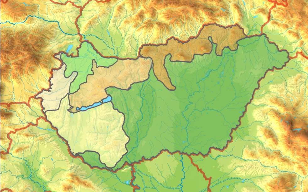 Topographic map of Hungary - 3D aina - MOZAIK Digitālā izglītība un ...