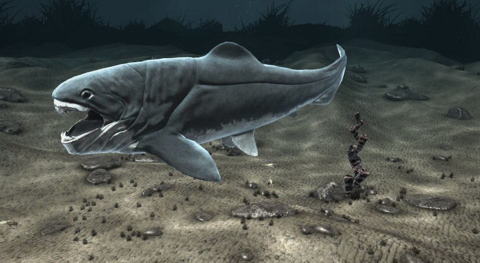 Prehistoric armoured fishes - 3D scene - Mozaik Digital Education and ...