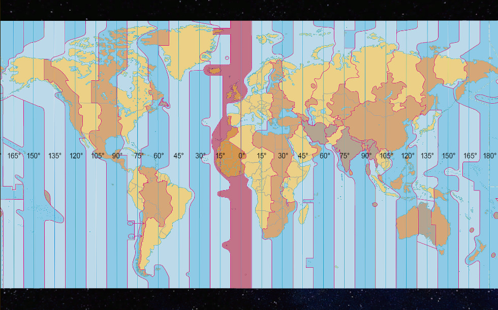 Time zones - 3D scene - Mozaik Digital Education and Learning