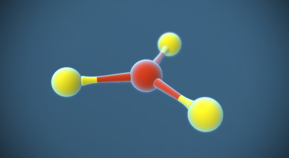 Bromofluorochloromethane (CHClBrF) - 3D scene - Mozaik Digital ...