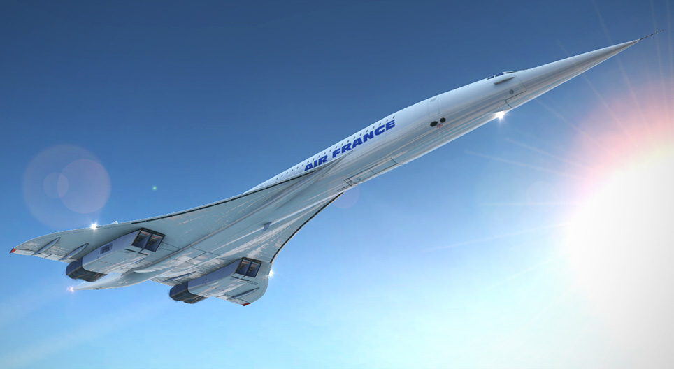 Concorde (1969) - 3D scene - Mozaik Digital Education and Learning