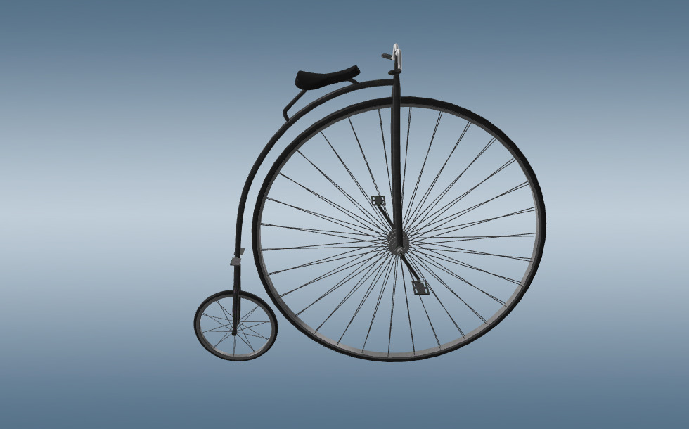 Evolution of the bicycle - 3D scene - Mozaik Digital Education and Learning