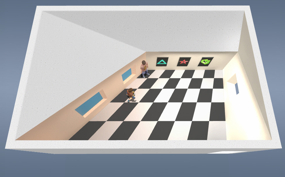 Ames room - 3D scene - Mozaik Digital Education and Learning