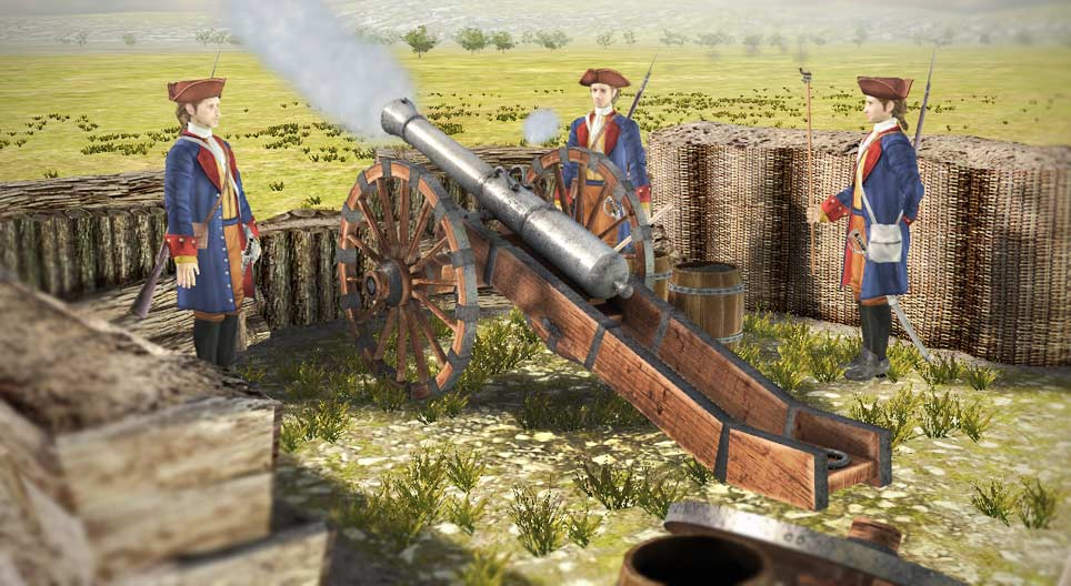 Cannon operation (18th century) - 3D scene - Mozaik Digital Education ...