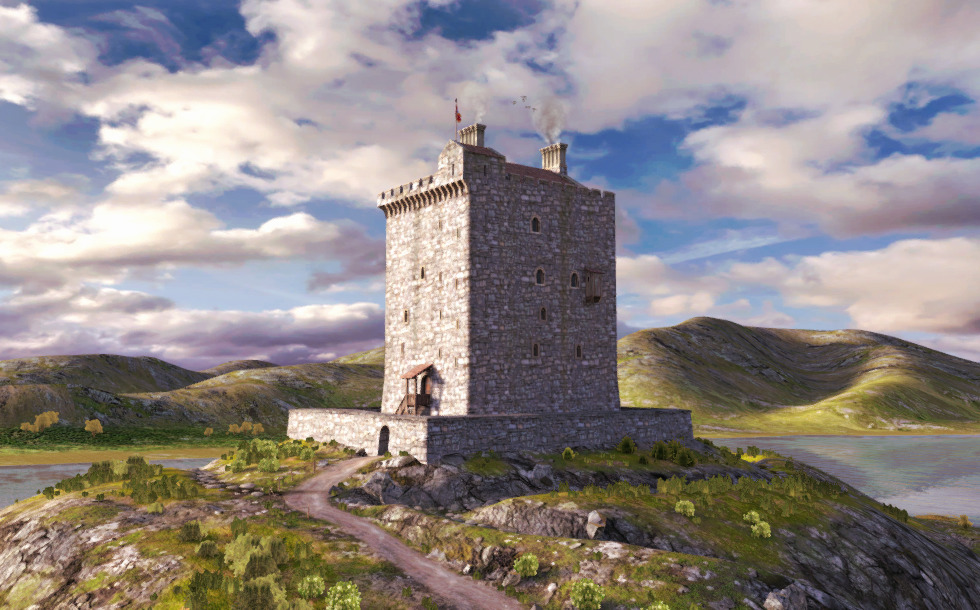 Medieval keep - 3D scene - Mozaik Digital Education and Learning